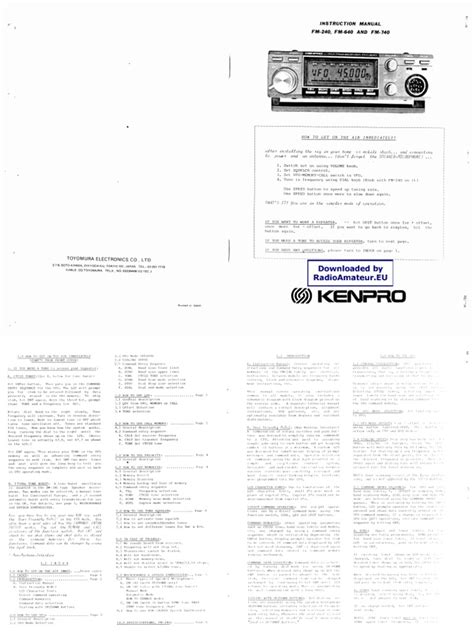 Kdk Fm240 User Pdf