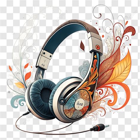 A Decorative Headphones Design Headphones Decorative Cartoon