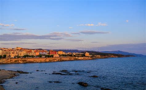 Fortified City Walls And Seawall Promenade In The Historic City Of