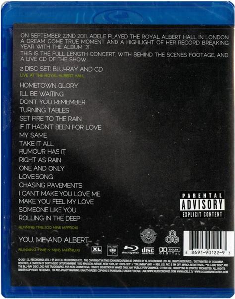Adele Live At The Royal Albert Hall Blu Raycd Отлична цена Ozonebg