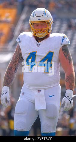 Los Angeles Chargers Scott Matlock Catches A Pass Against The Kansas City Chiefs During An Nfl