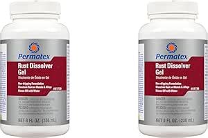 Amazon.com: Permatex 81756 Rust Dissolver Gel, 8 oz, Red (Pack of 2 ...
