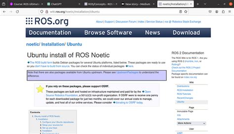 lesson 2 installing and path setup for ros in ubuntu 20 04 getting