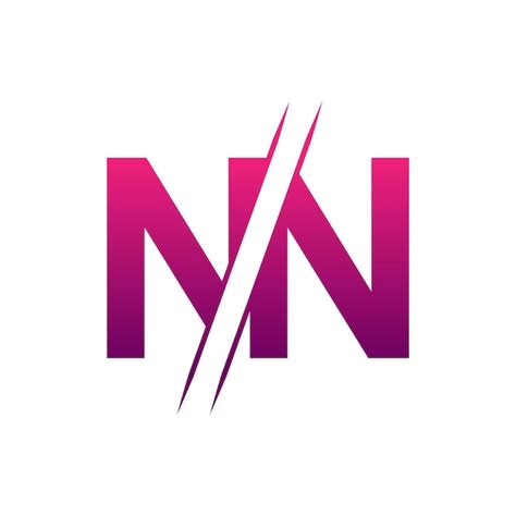 Premium Vector Nn Letter Logo Design Template Elements Nn Letter Vector Logo