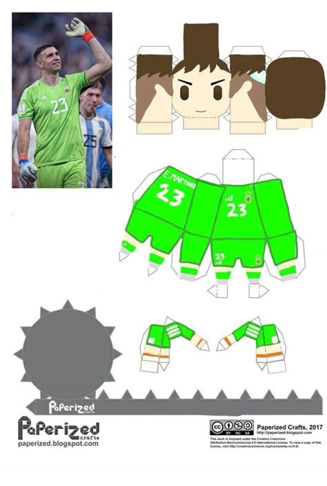 Papercraft Futbolistas