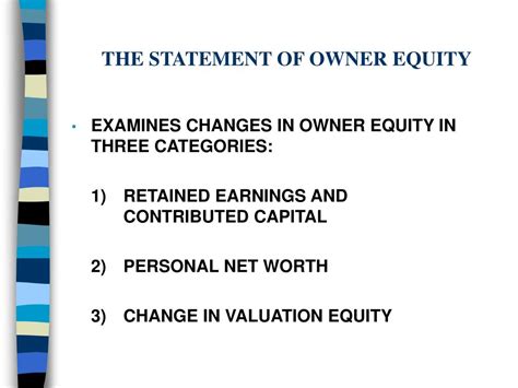 Ppt The Statement Of Owner Equity Powerpoint Presentation Free Download Id 468982