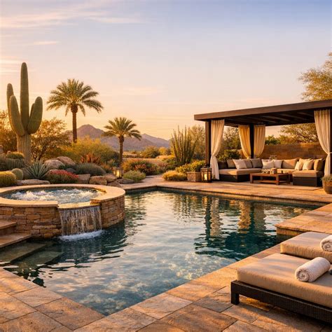 Luxury Pool Builder Scottsdale Resort Style Backyard Ideas Sonoran