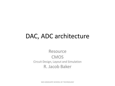 Dac Adc Architecture Pptx