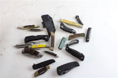 Assorted Knife Lot 10 Pieces Property Room