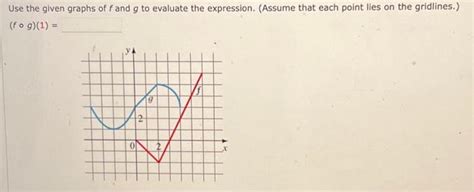 solved use the given graphs of f and g to evaluate the