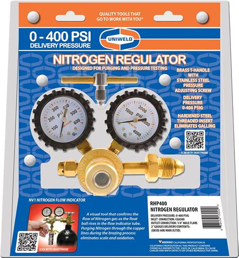 Nitrogen Regulator With 0 400 Psi Delivery Pressure Aandr Supply Air
