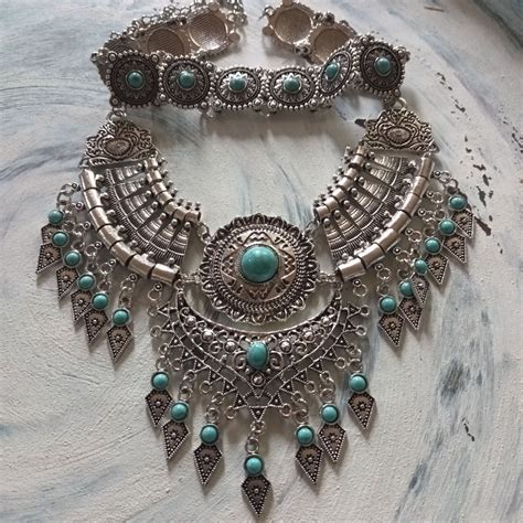 Maxat Statement Halsband Silverfärgat Bohem Boh Köp På Tradera 702750324