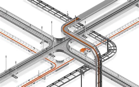 Cable Tray Horizontal Tee And Cross Equal Umi Cable Support Solution