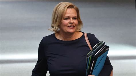 Nancy Faeser Zur Schönbohm Affäre Die Selbstverteidigungsministerin