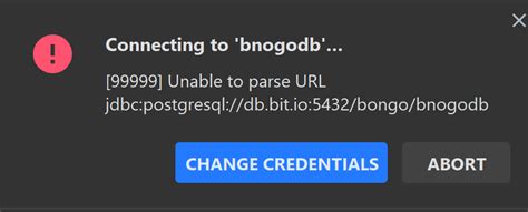 unable to connect to postgres database works if i do it through