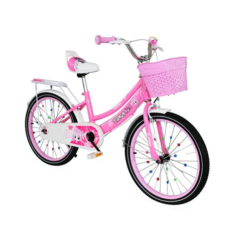 Bicicleta R20 1v Con Canasta Para Niñas De Entre 6 9 Años Rosa