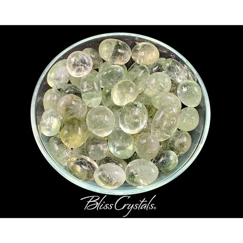 Prasiolite Tumbled Stone Green Amethyst Quartz Grade A Bliss Crystals