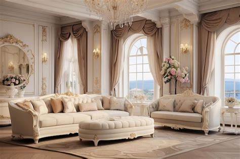 Premium Ai Image Classic Interior Design Of A Living Room