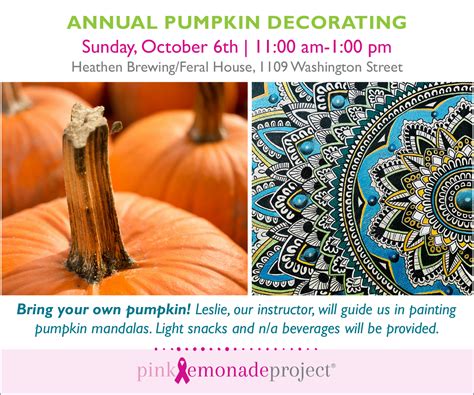 Annual Pumpkin Decorating Pink Lemonade Project