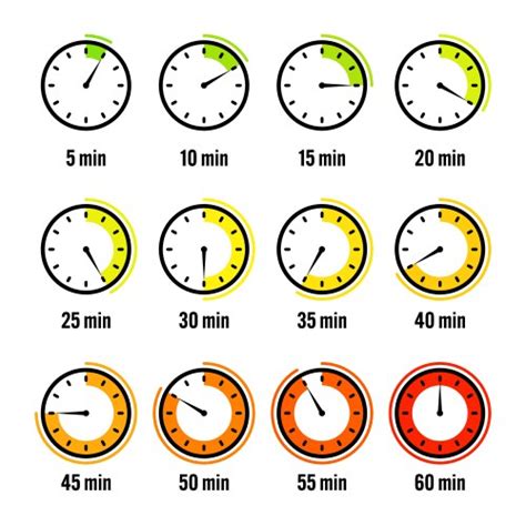 Stopwatch Icons Colorful Simple Chronometer Time Vector Image