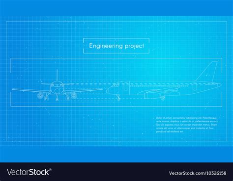 Plane Blueprint Wallpaper
