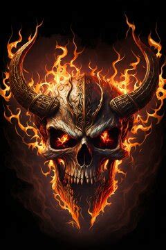 Demonic Skull Wallpaper