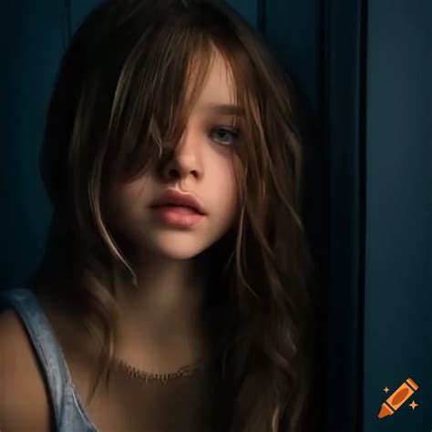 Teenage Girl With Brown Hair And Green Eyes On Craiyon