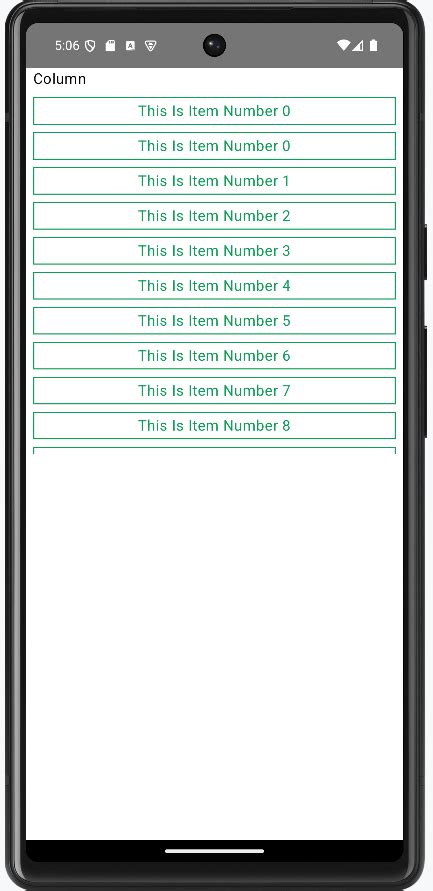 Lazy Composables In Android Jetpack Compose Columns Rows Grids Geeksforgeeks