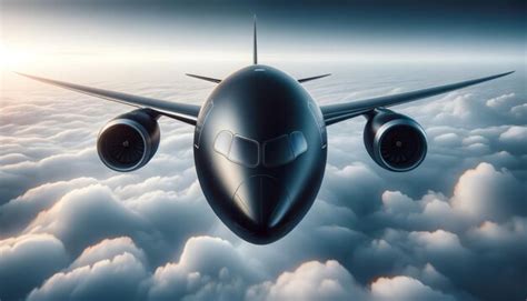 Premium Photo First Class Airplane Dark Background Gray Sky Pc Wallpaper