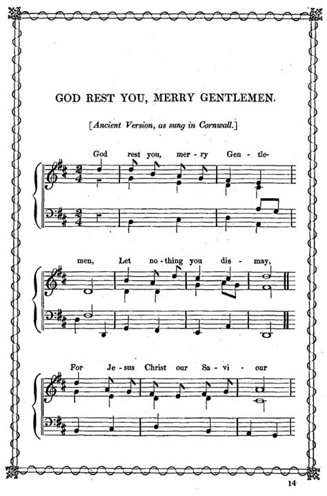 God Rest You Merry Gentlemen Notes