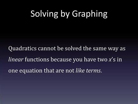 A19 4 Solve Quadratic Graphing Ppt