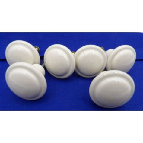 Unbranded Other Ceramic Cabinet Knobs Cream Round 12 Diam Set Of 6 Knobs With Screws Poshmark