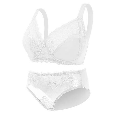 Sexy Lingerie For Women 2 Piece Lace Lingerie Set Underwire Ribbed Bra