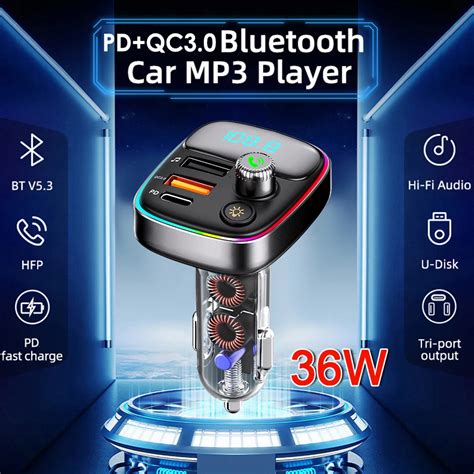 차량용 블루투스 충전기 키트 무선 Fm 송신기 자동차 Mp3 플레이어 듀얼 Usb 충전기 어댑터 Tf U 디스크 휴대폰