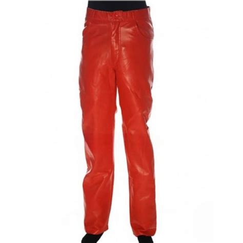Michael Jackson Pants Thriller Red Leather Pant