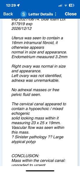 Cervical Mass Mumsnet