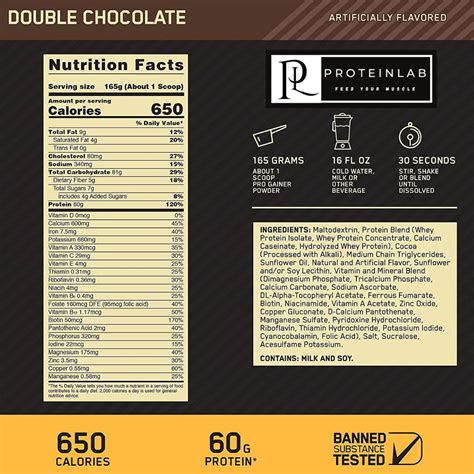 Optimum Nutrition (ON) Gold Standard Pro Gainer (5.09 LBS) – Proteinlab ...