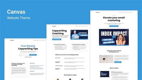 Canvas Website Theme 26 Pages Kajabi Templates Canvas Website Theme 26 Pages Kajabi Templates