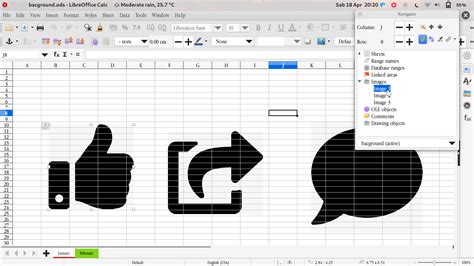 SETTING THE BACKGROUND POSITION ON THE SHEET LIBREOFFICE CALC LibreOffice