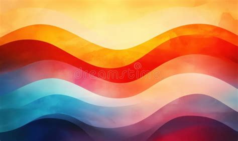 Colorful Wavy Abstract Background Vibrant Hues Of Orange Red Blue And Purple Blend
