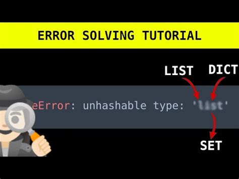 Typeerror Unhashable Type Series Troubleshooting Tips Solutions