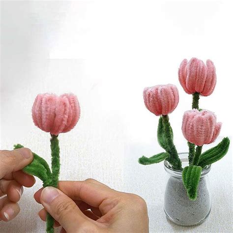 Easy Pipe Cleaner Tulips How To Make Pipe Cleaner Tulip Flowers