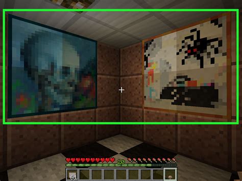 Как сделать картину в майне с рисунком