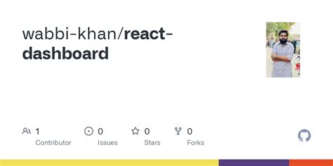 GitHub Wabbi Khan React Dashboard