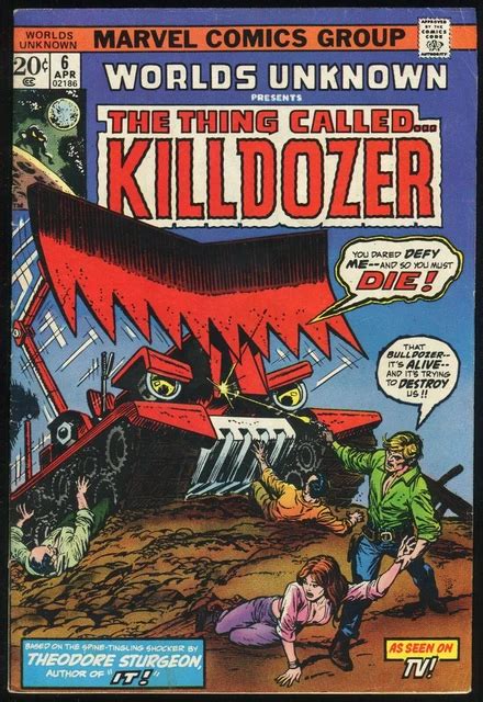 Killdozer Tv Horror Movie Adaptation Comic Worlds Unknown 6 Theodore