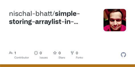 Github Nischal Bhattsimple Storing Arraylist In Session Project