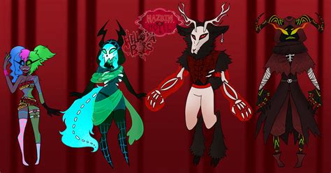 Hazbin Hotel Undead Sinners 4 4 Open By Foxidopts On Deviantart