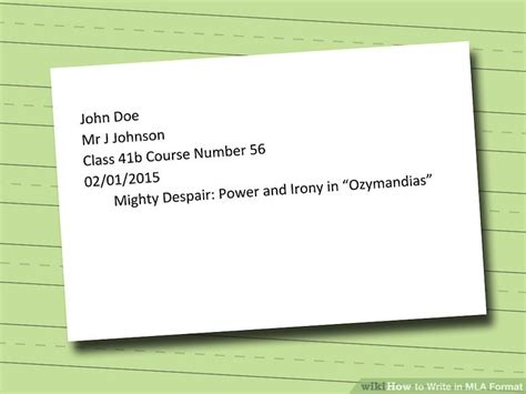 How To Write In MLA Format With Pictures WikiHow How To Write In MLA Format With Pictures WikiHow