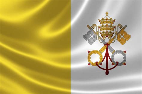 The Flag And National Anthem Of Vatican City State Papal Artifacts