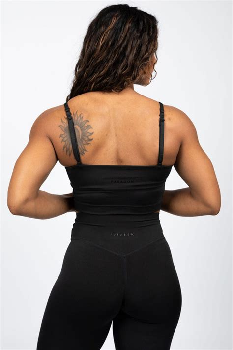 Reluna Cropped Brami Black Paragon Fitwear